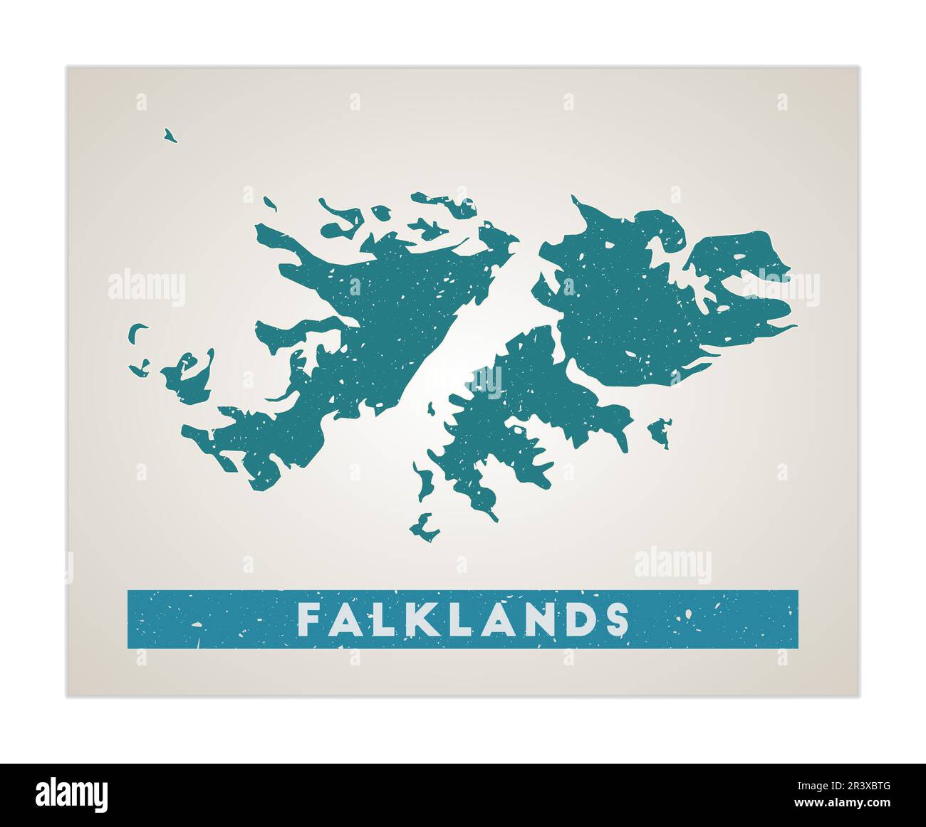Vintage map of the falkland islands Stock Vector Images - Alamy