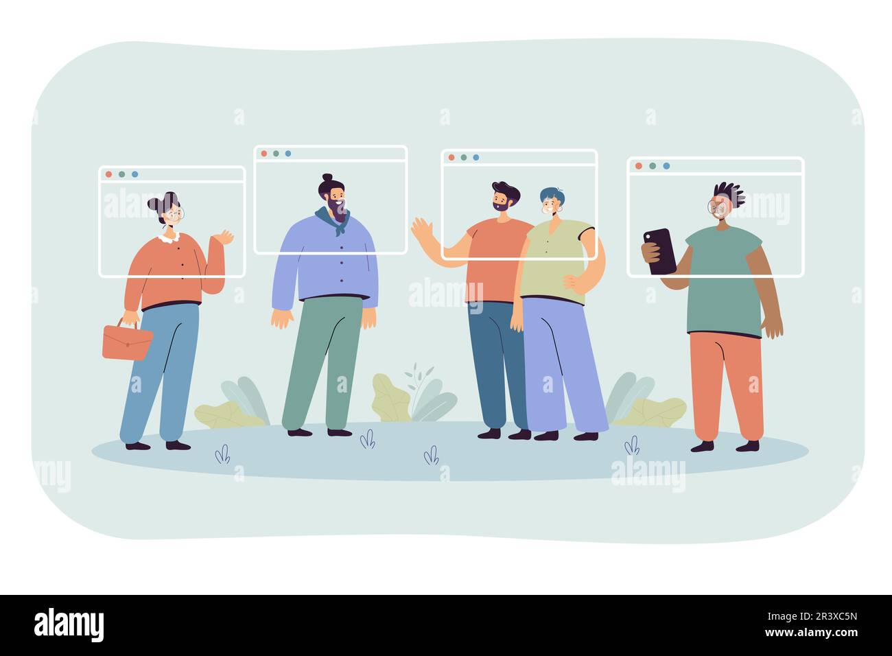 Video call creative office Cut Out Stock Images & Pictures - Alamy