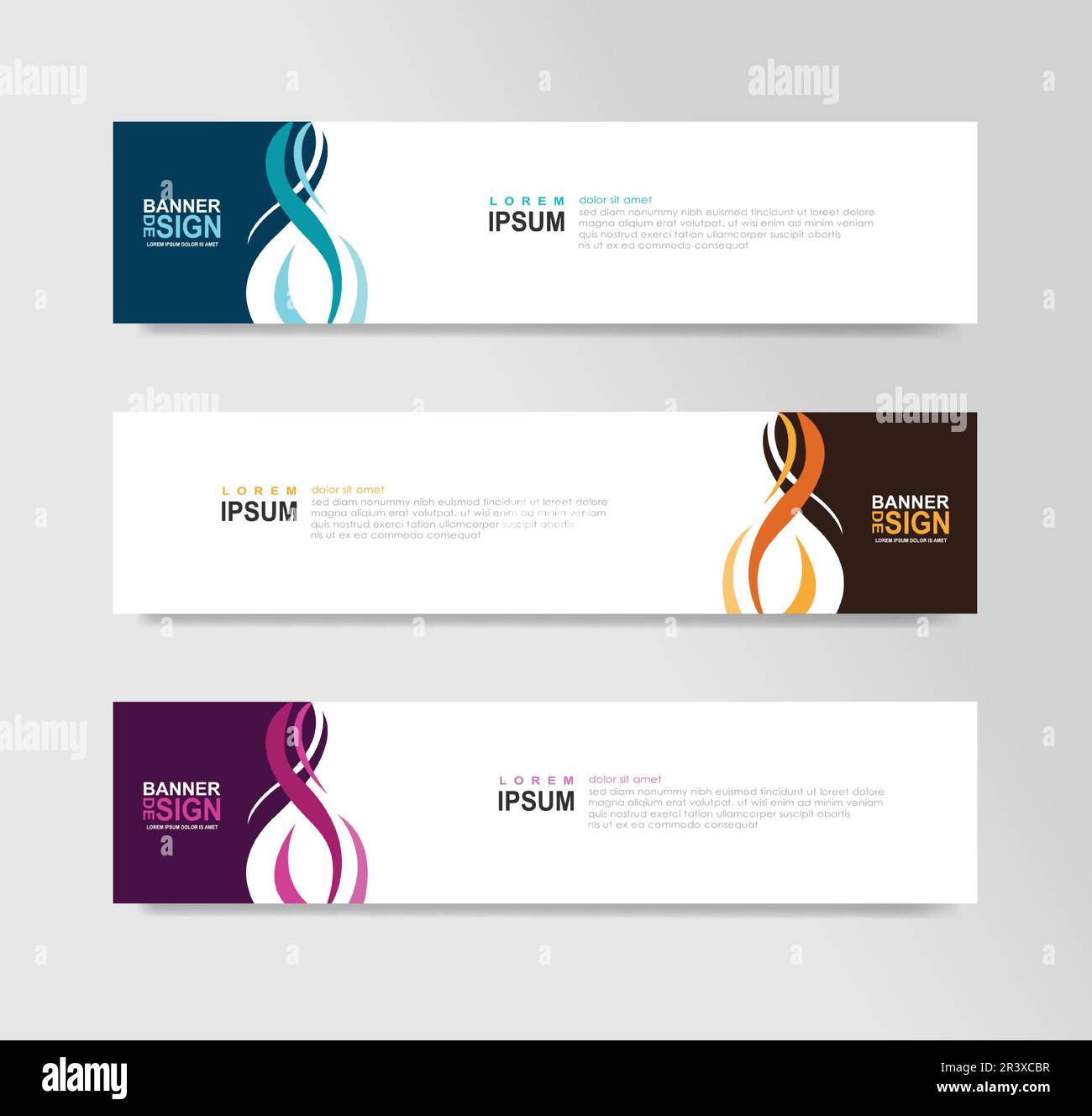 Templates of horizontal web banner website header SEO ads flyer ...