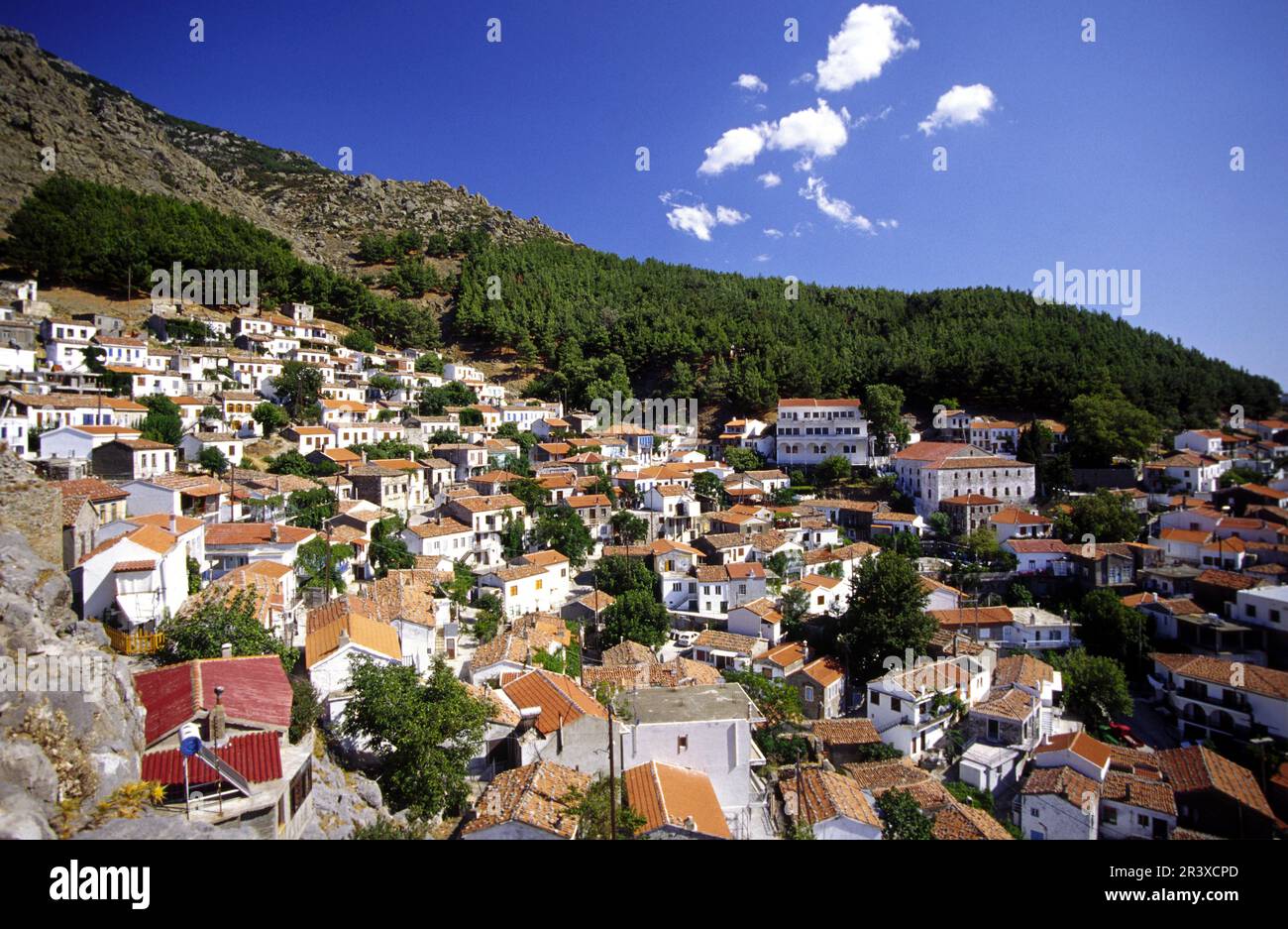 Pueblo de Cora.Isla de Samotracia. Egeo Noreste .Grecia Stock Photo - Alamy
