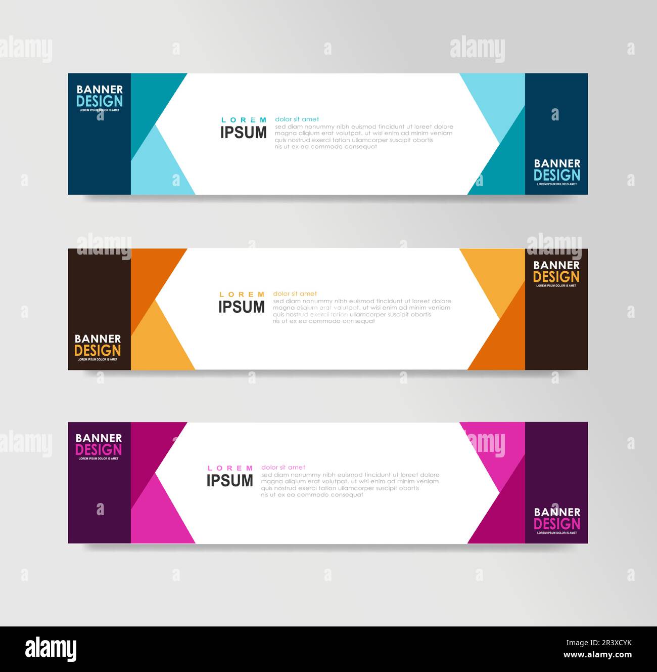 Templates of horizontal web banner website header SEO ads flyer ...