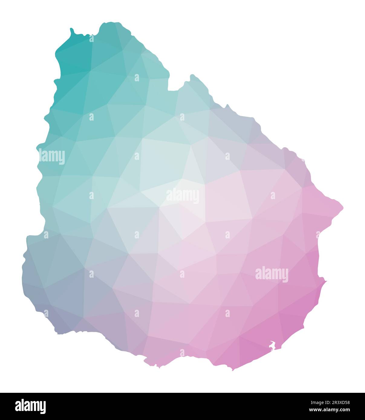 Uruguay digital map hi-res stock photography and images - Alamy