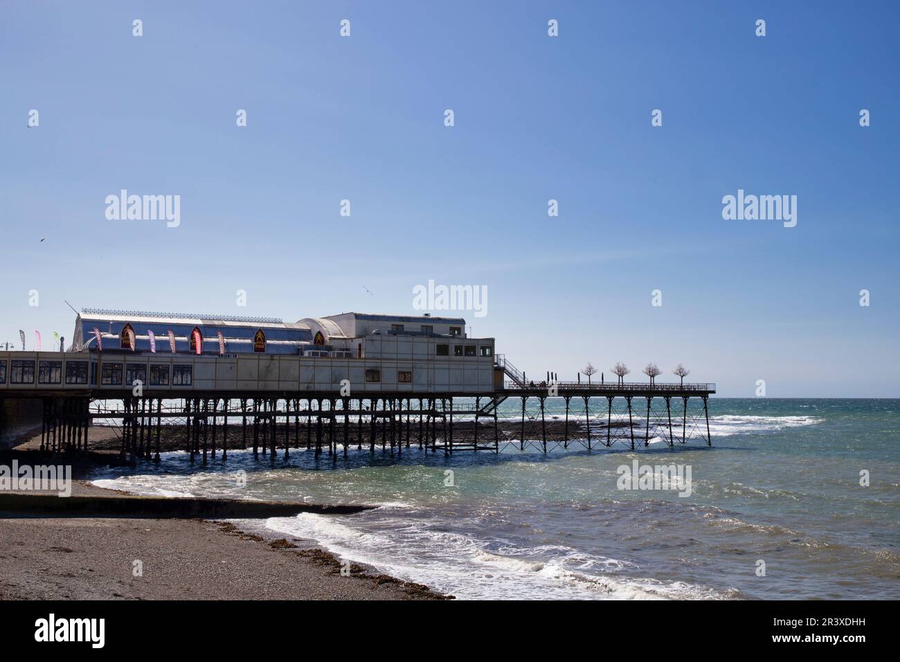 Aberystwyth Royal Pier Stock Photo - Alamy