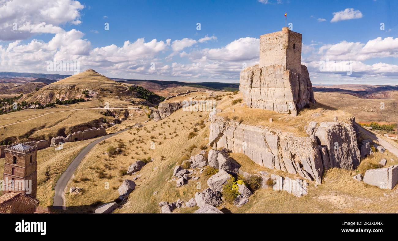 Castle of Atienza, fortress of Muslim origin, Atienza, Guadalajara ...