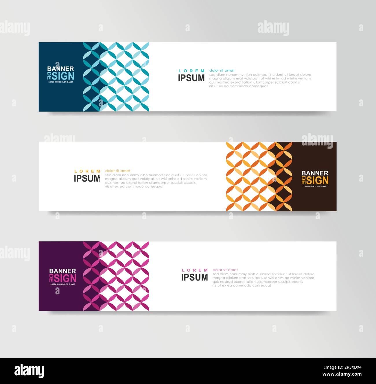 Templates of horizontal web banner website header SEO ads flyer ...
