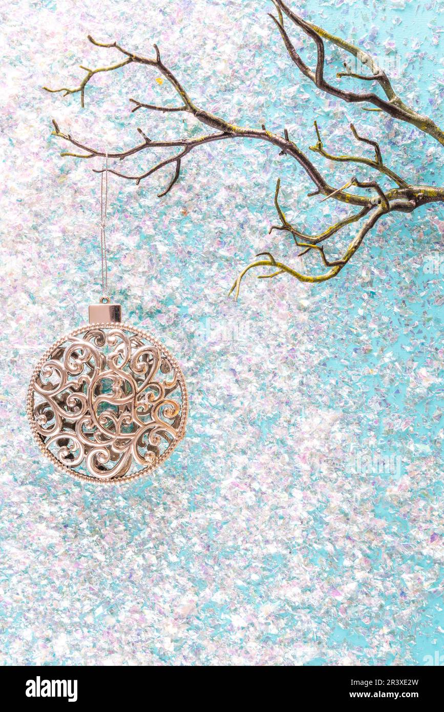 Modern Christmas holiday ornament decorations in contemporary trendy ...