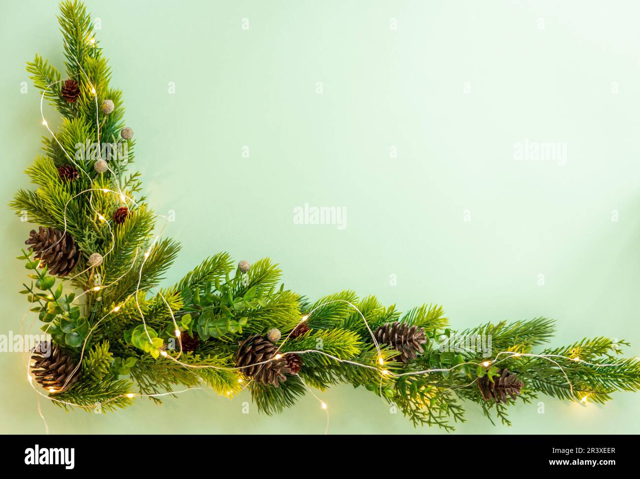 Flat lay christmas tree decoration hi-res stock photography and images ...