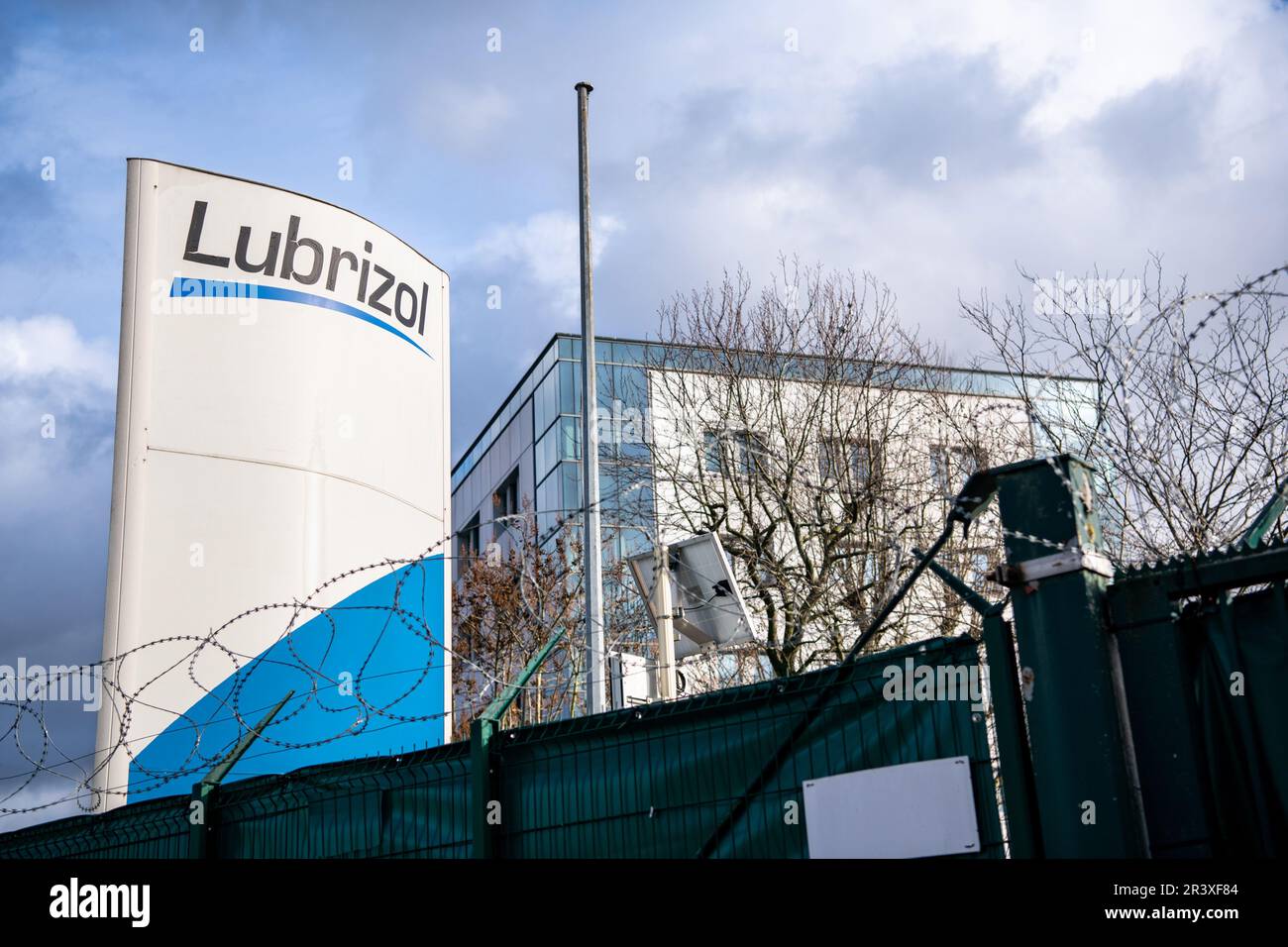 Rouen (northern France): signs on the site of the Lubrizol factory ...