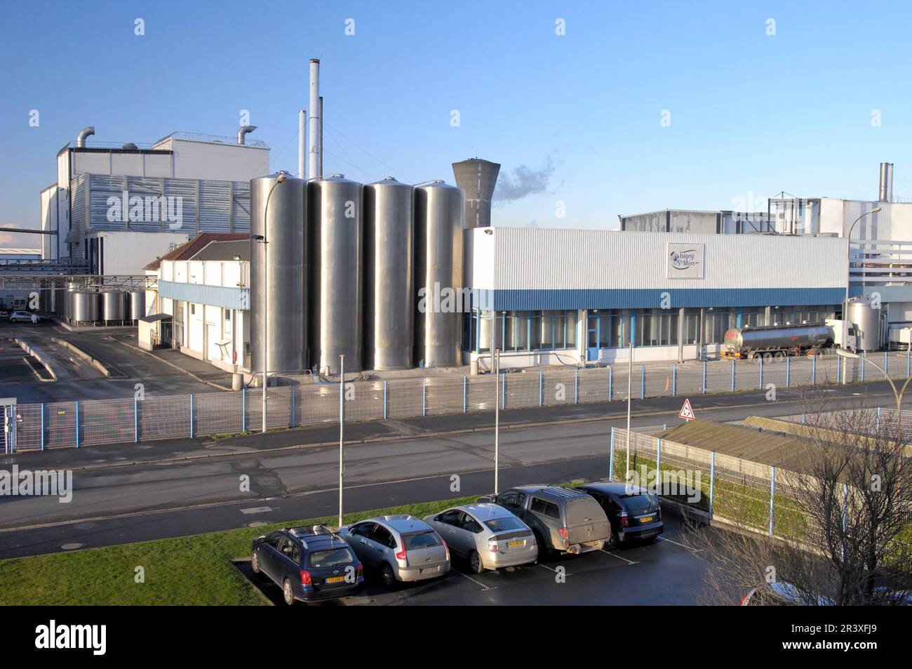 Production buildings of the Isigny-Sainte-Mere Dairy Cooperative ...