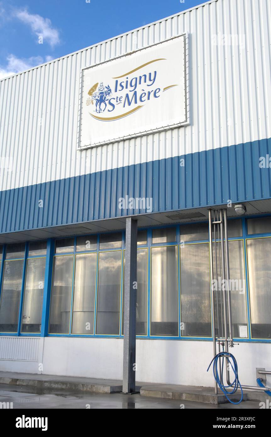 Production buildings of the Isigny-Sainte-Mere Dairy Cooperative ...