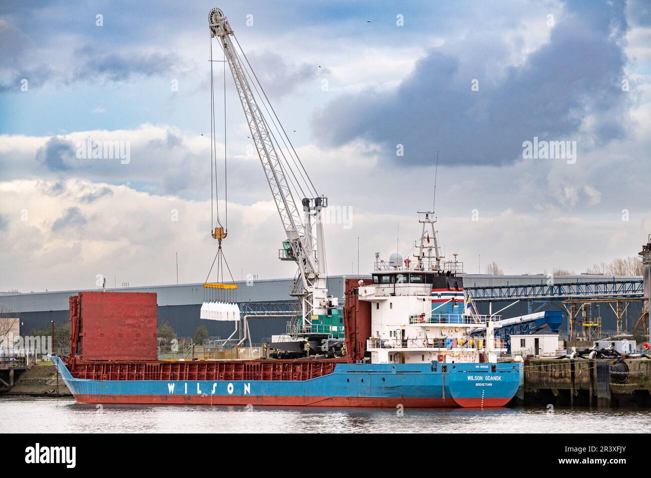 Rouen (northern France): the river port across the River Seine, HAROPA ...