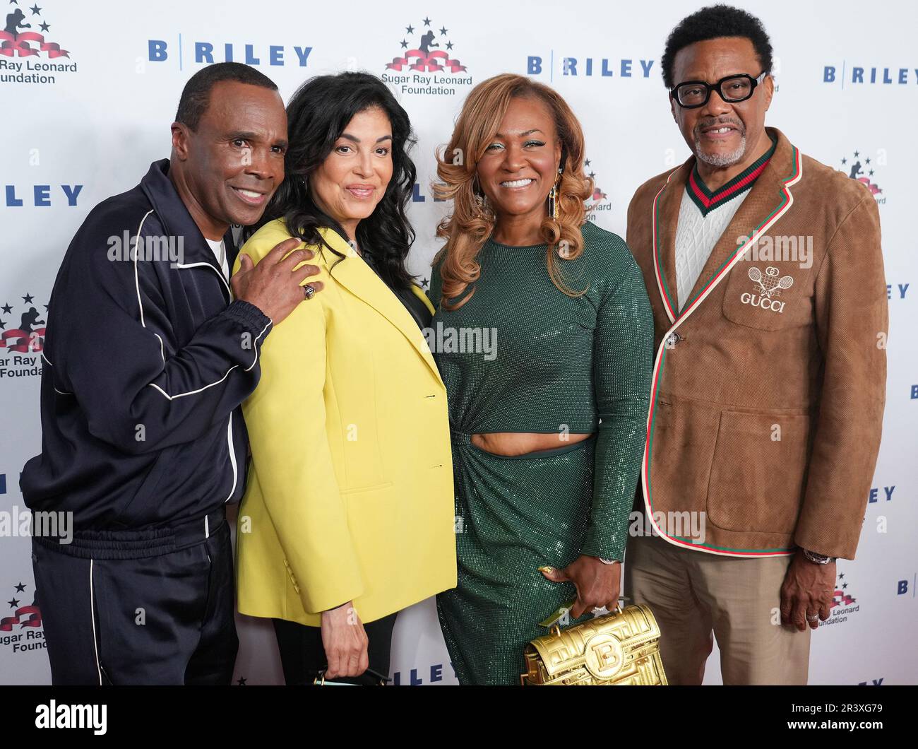 Los Angeles, USA. 24th May, 2023. (L-R) Sugar Ray Leonard, Bernadette ...