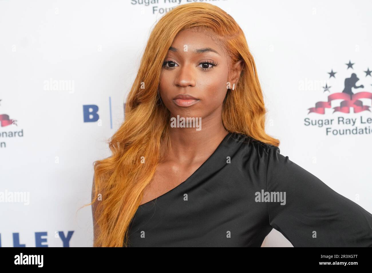 Gabby Samone arrives at the 12th Annual Sugar Ray Leonard Foundation ...
