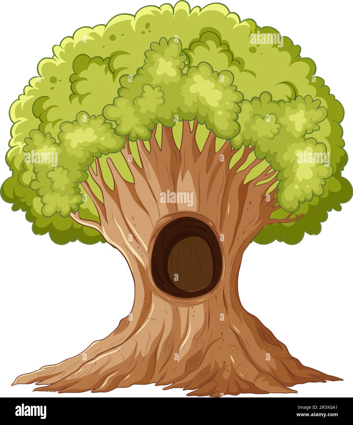 Isolated simple tree cartoon illustration Stock Vector Image & Art - Alamy