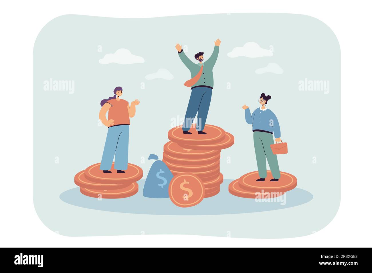 Cartoon characters male female hi-res stock photography and images - Alamy