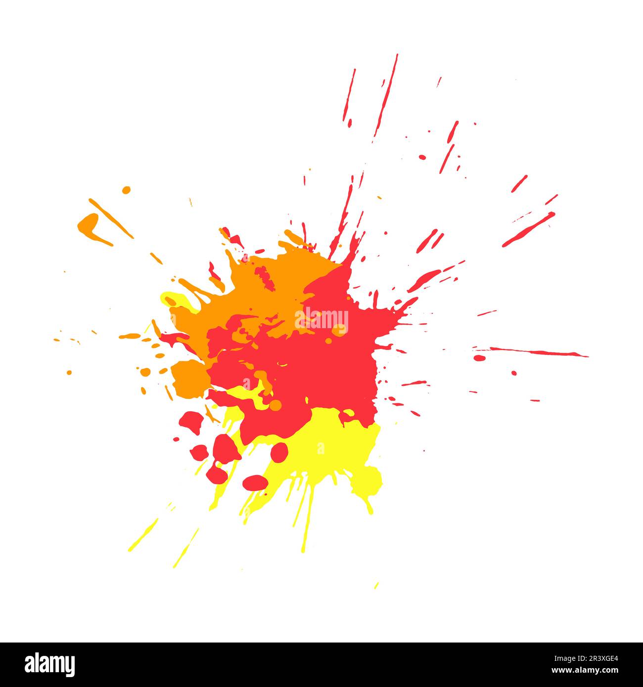 Orange Paint Splatter