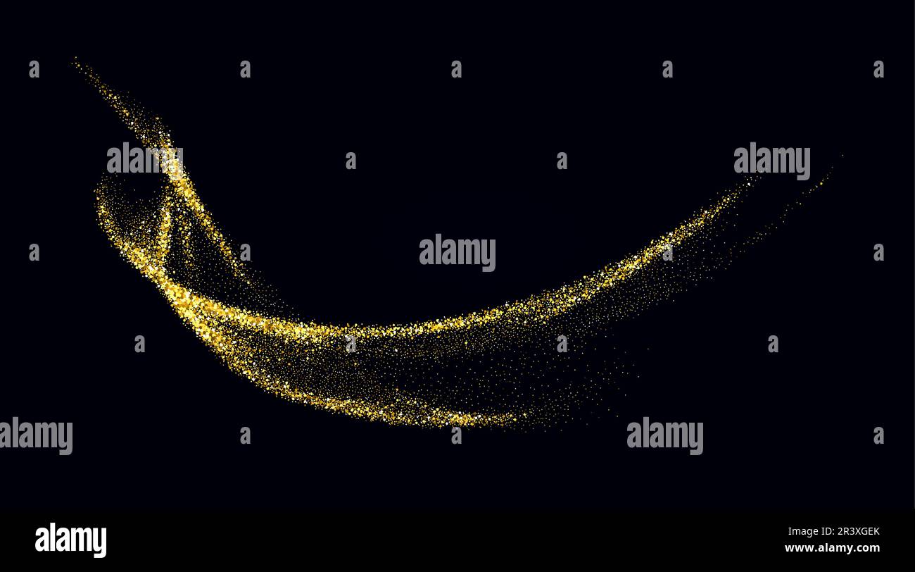 Gold glitter scattered Stock Vector Images - Alamy
