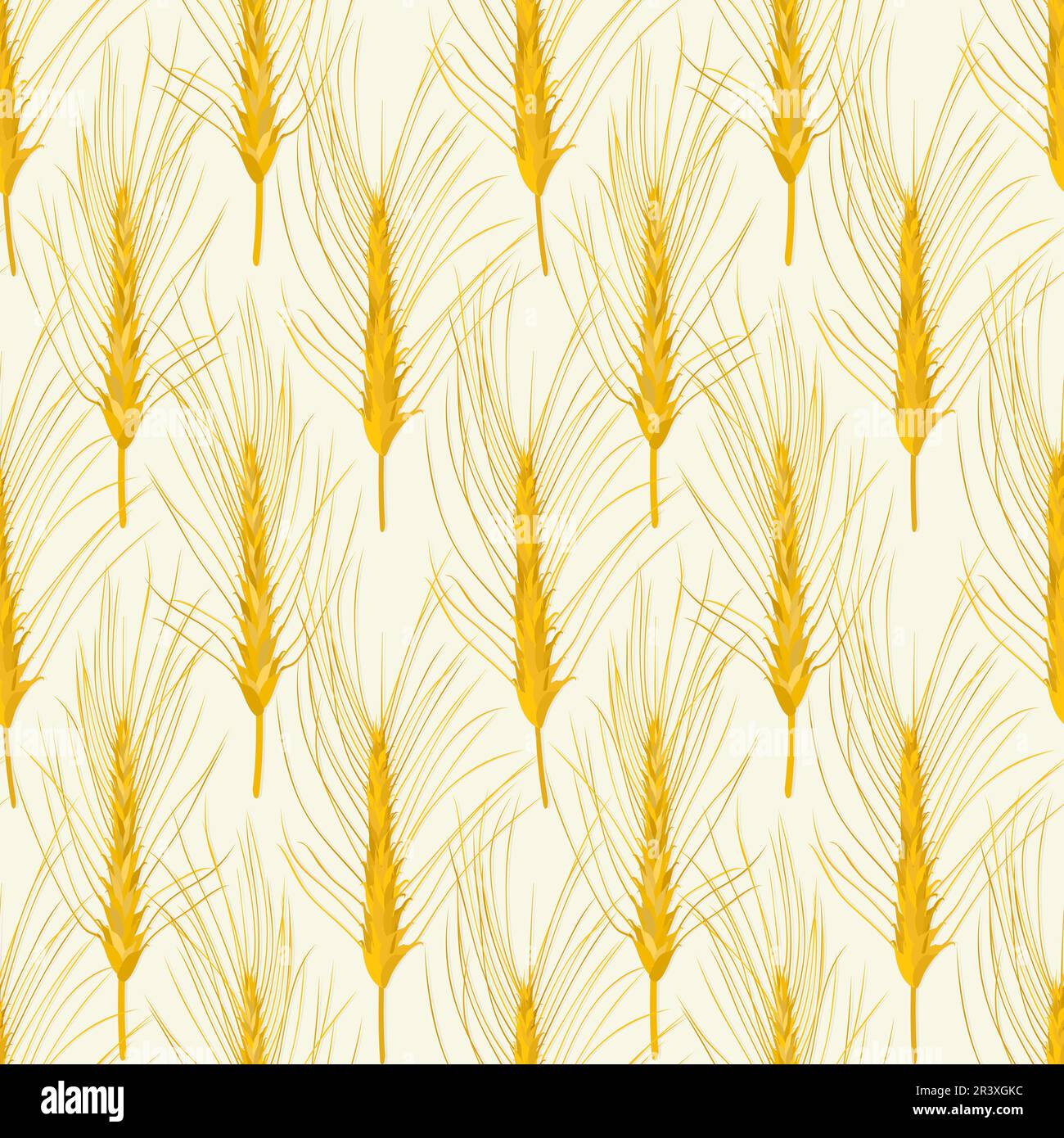 Wheat agricultural background. Seamless pattern vector illustration ...