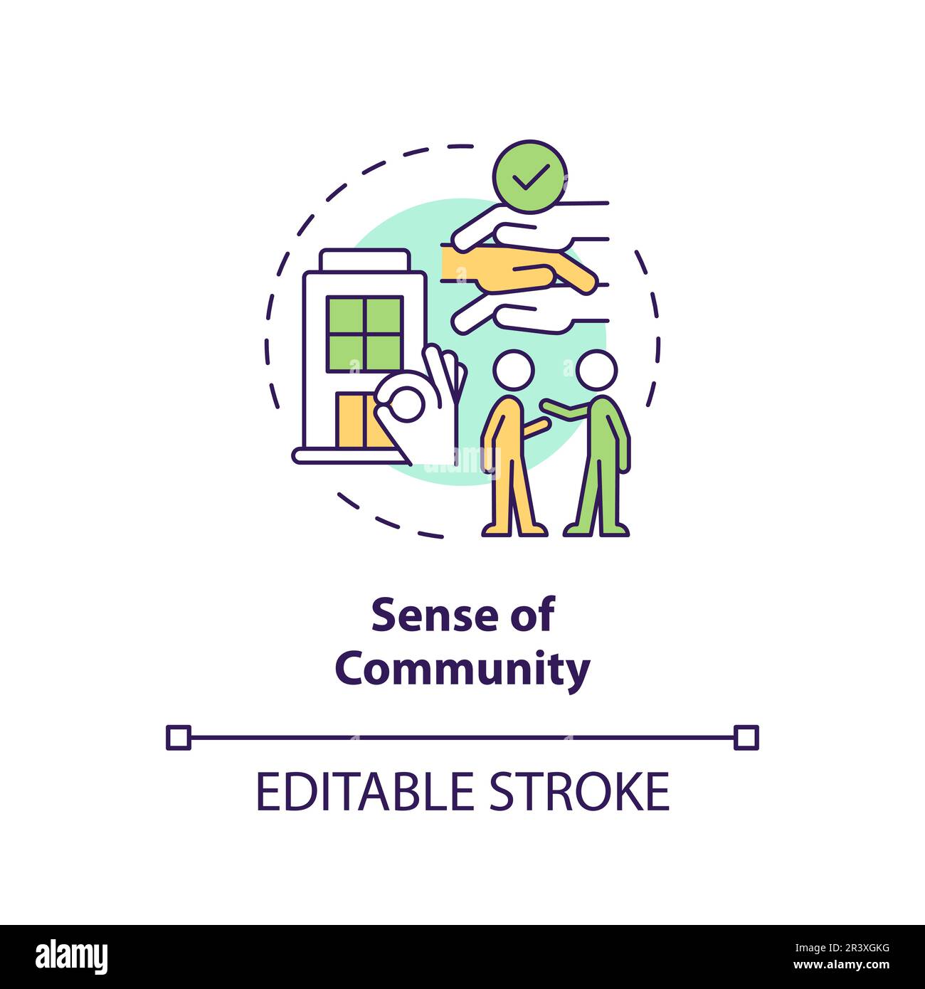 Sense of community concept icon Stock Vector Image & Art - Alamy