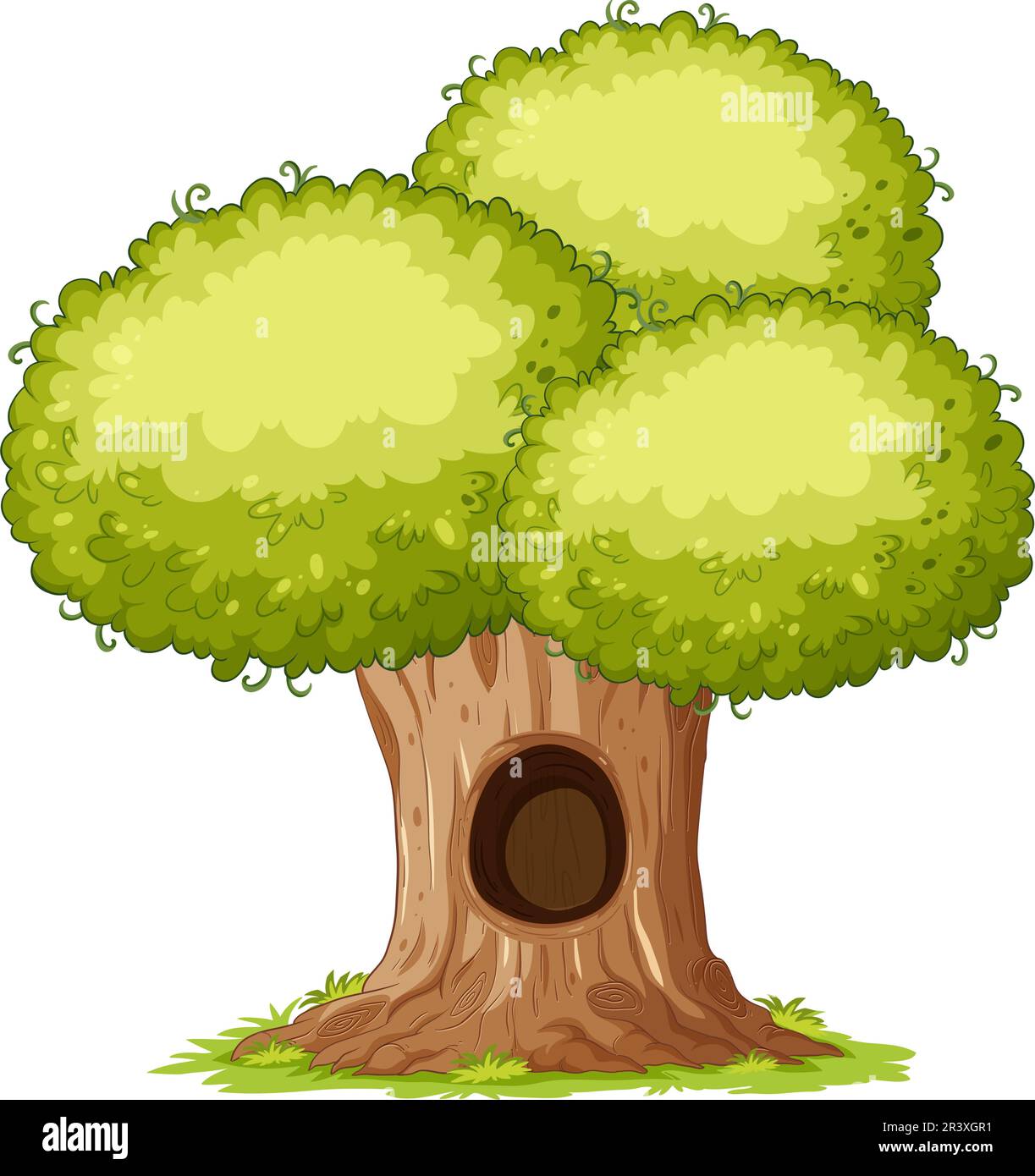 Isolated simple tree cartoon illustration Stock Vector Image & Art - Alamy