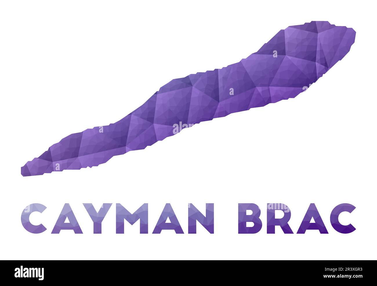 Cayman brac island map hi-res stock photography and images - Alamy