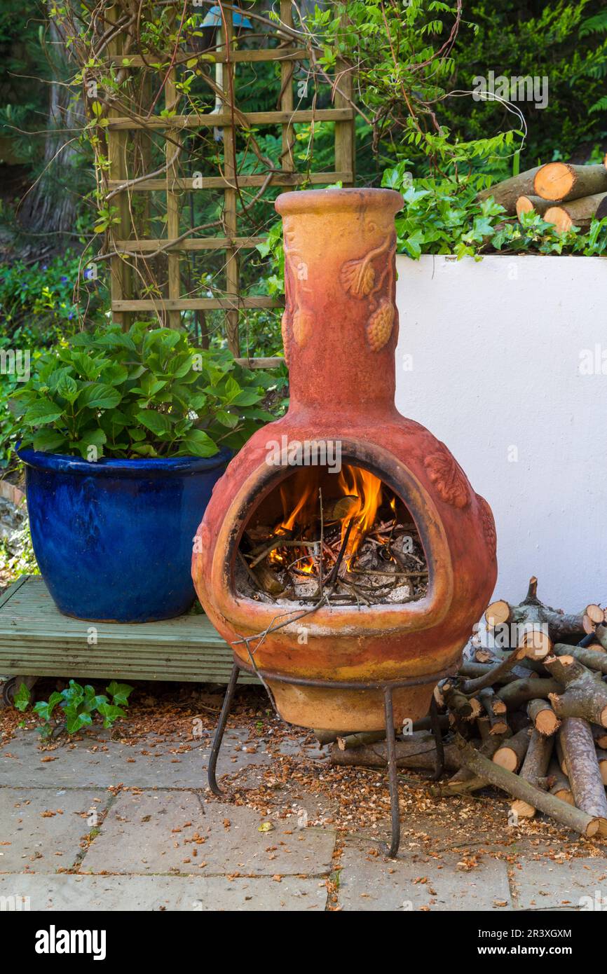 Clay Chiminea