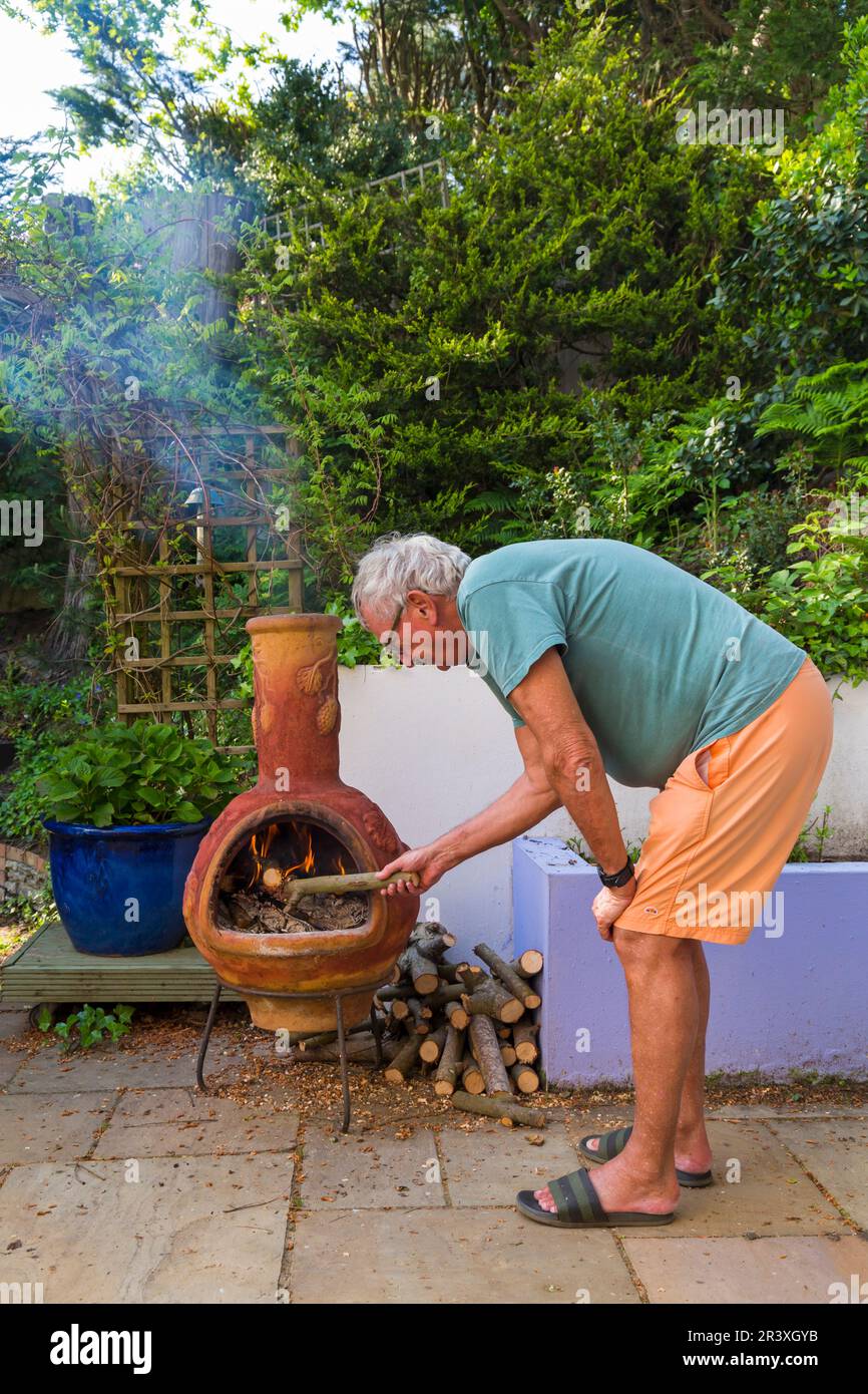 Mexican Clay Chiminea