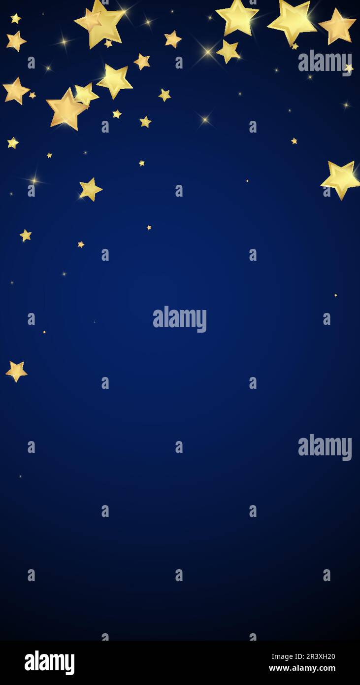 Magic stars vector overlay. Gold stars scattered around randomly ...