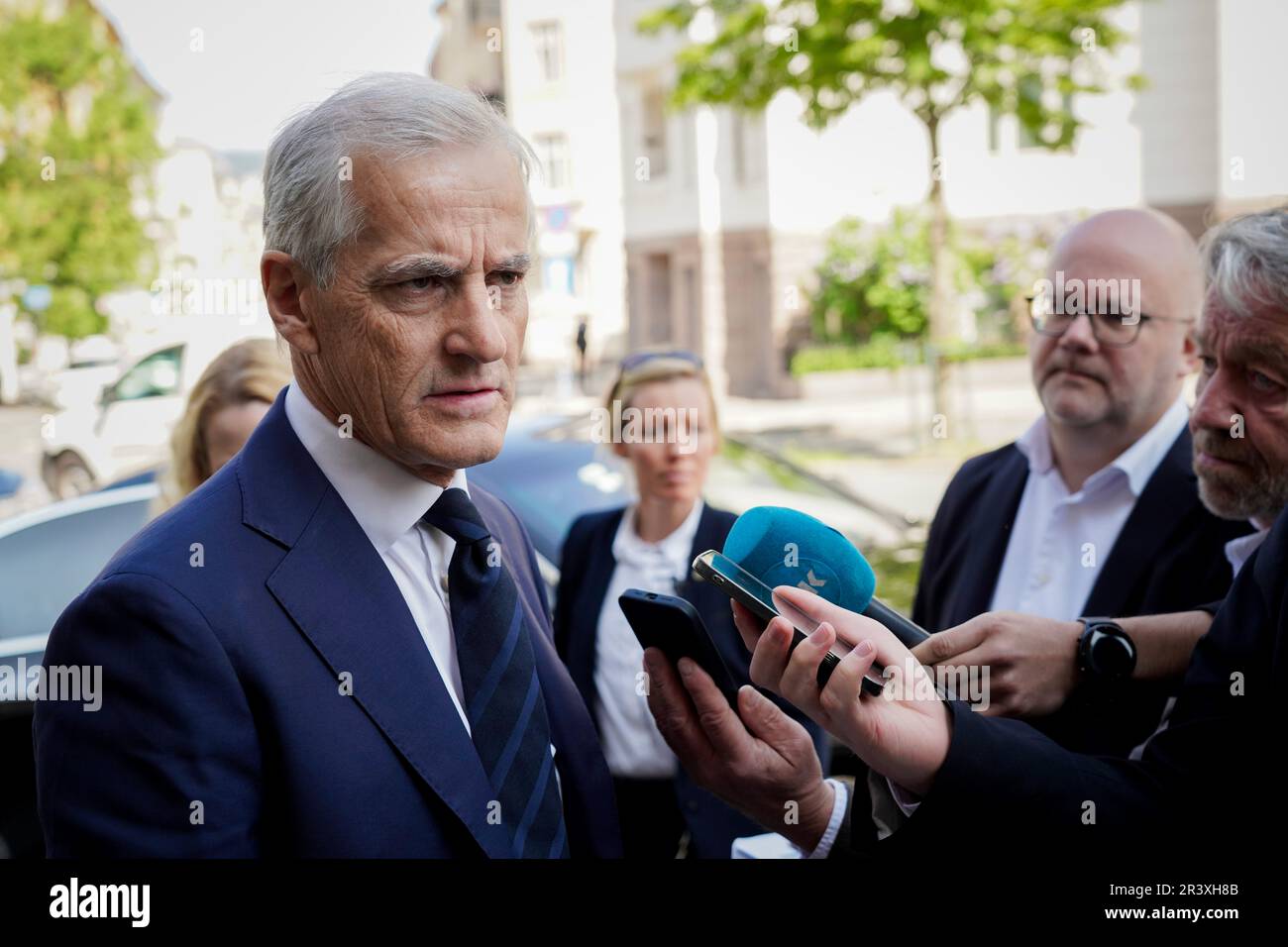 Oslo 20230525.Prime Minister Jonas Gahr Stoere during the funeral of ...