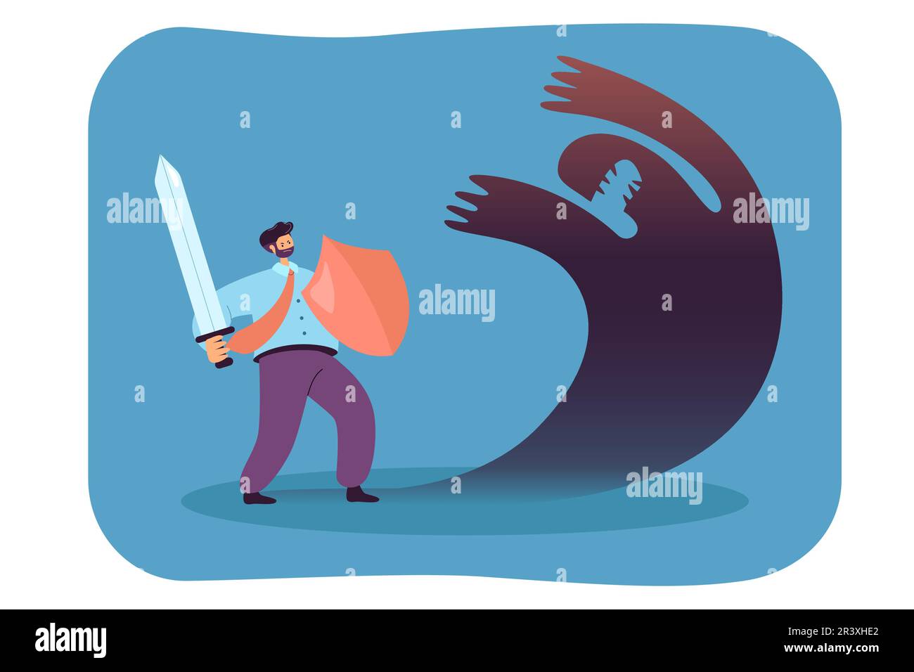 Facing shadow Stock Vector Images - Alamy