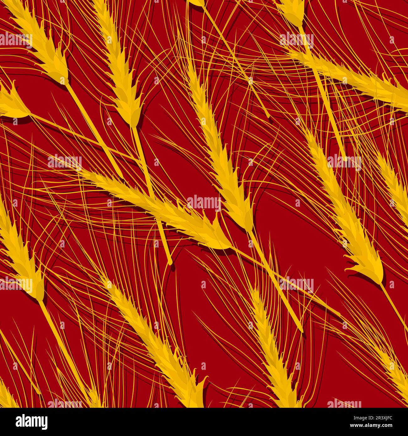 Wind in the wheat Stock Vector Images - Alamy