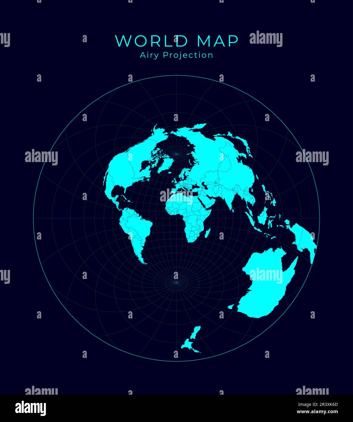 Azimuthal projection hi-res stock photography and images - Alamy