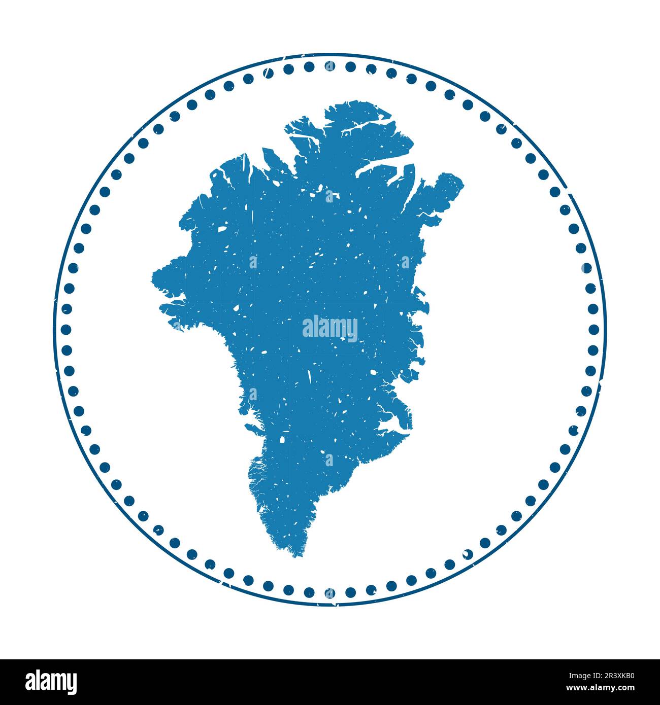 Greenland sticker. Travel rubber stamp with map of country, vector ...