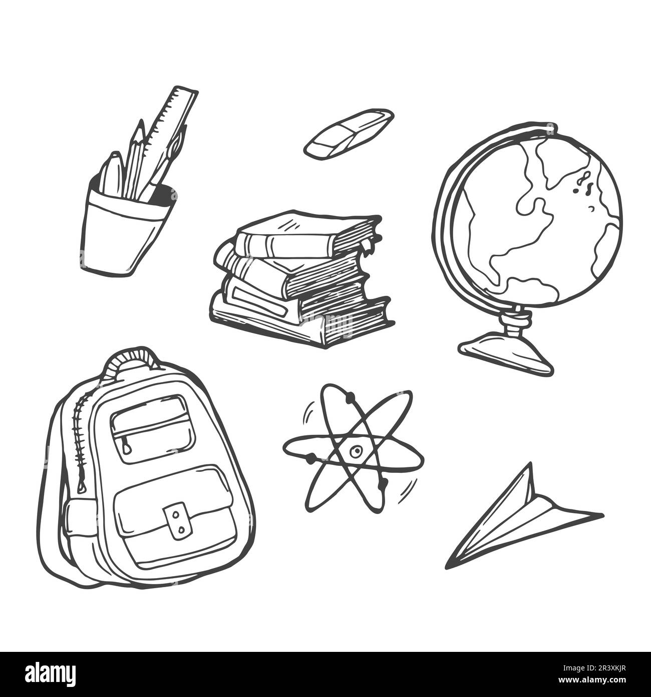 Back to school clipart Black and White Stock Photos & Images - Alamy