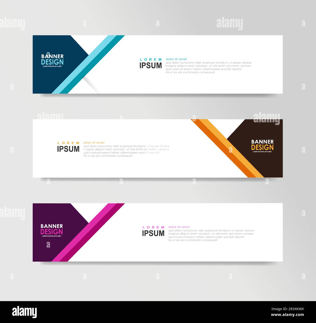 Templates of horizontal web banner website header SEO ads flyer ...