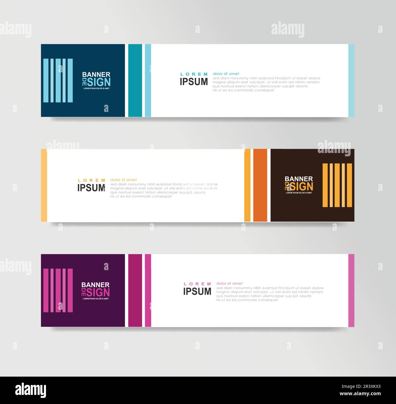 Templates of horizontal web banner website header SEO ads flyer ...