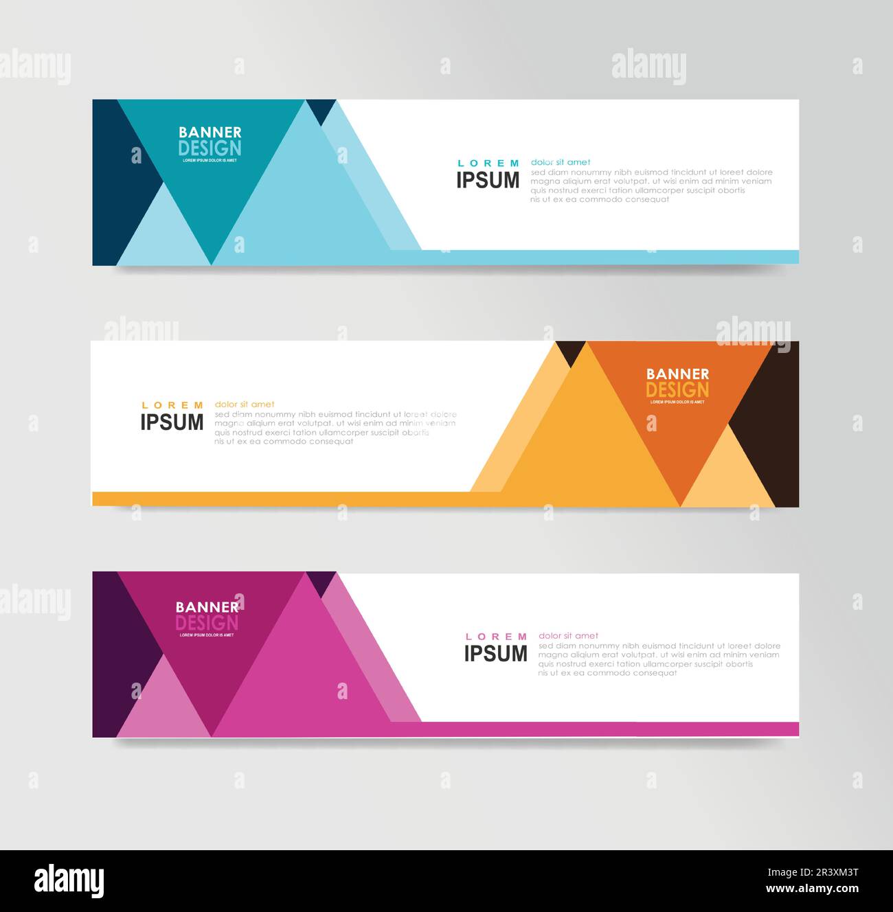 Templates of horizontal web banner website header SEO ads flyer ...