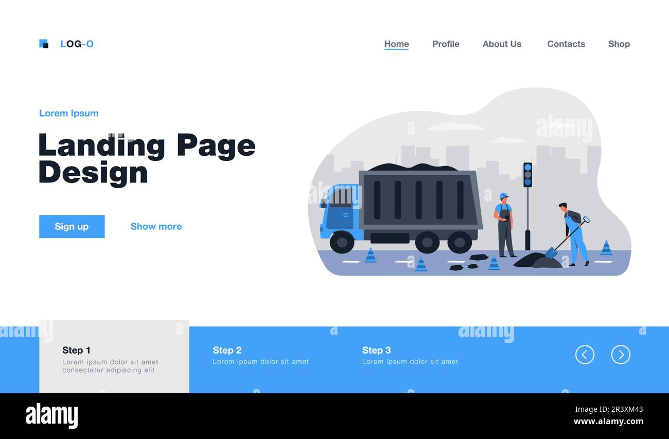 Construction site worker laying Stock Vector Images - Alamy