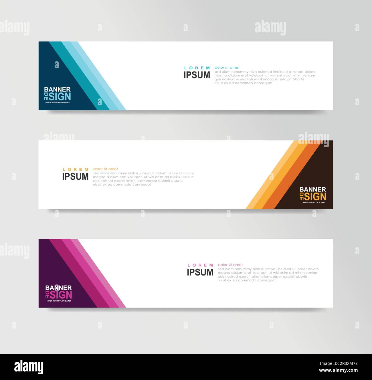 Templates of horizontal web banner website header SEO ads flyer ...