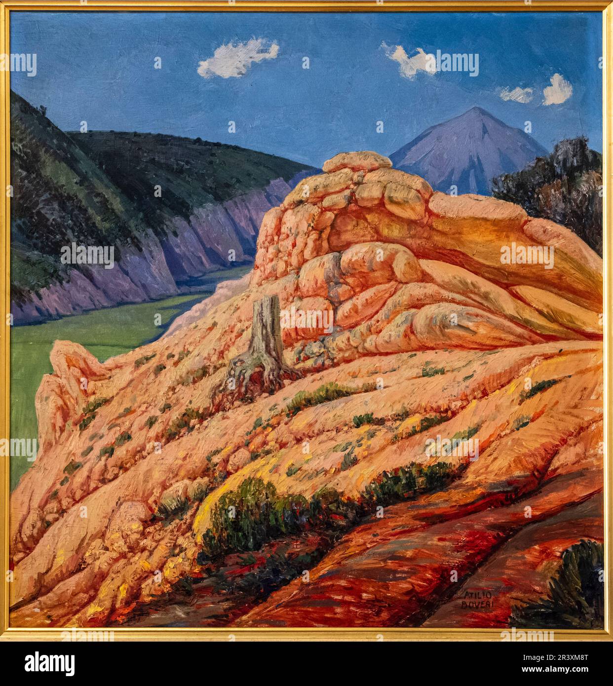 The golden hillock Stock Photo - Alamy