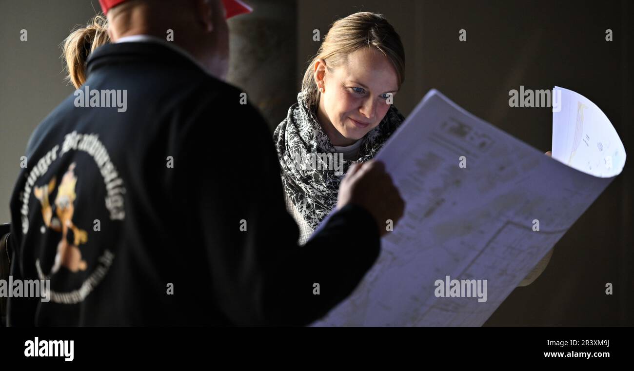 Mühlhausen, Germany. 25 May 2023. Tina Beer (Die Linke), State ...