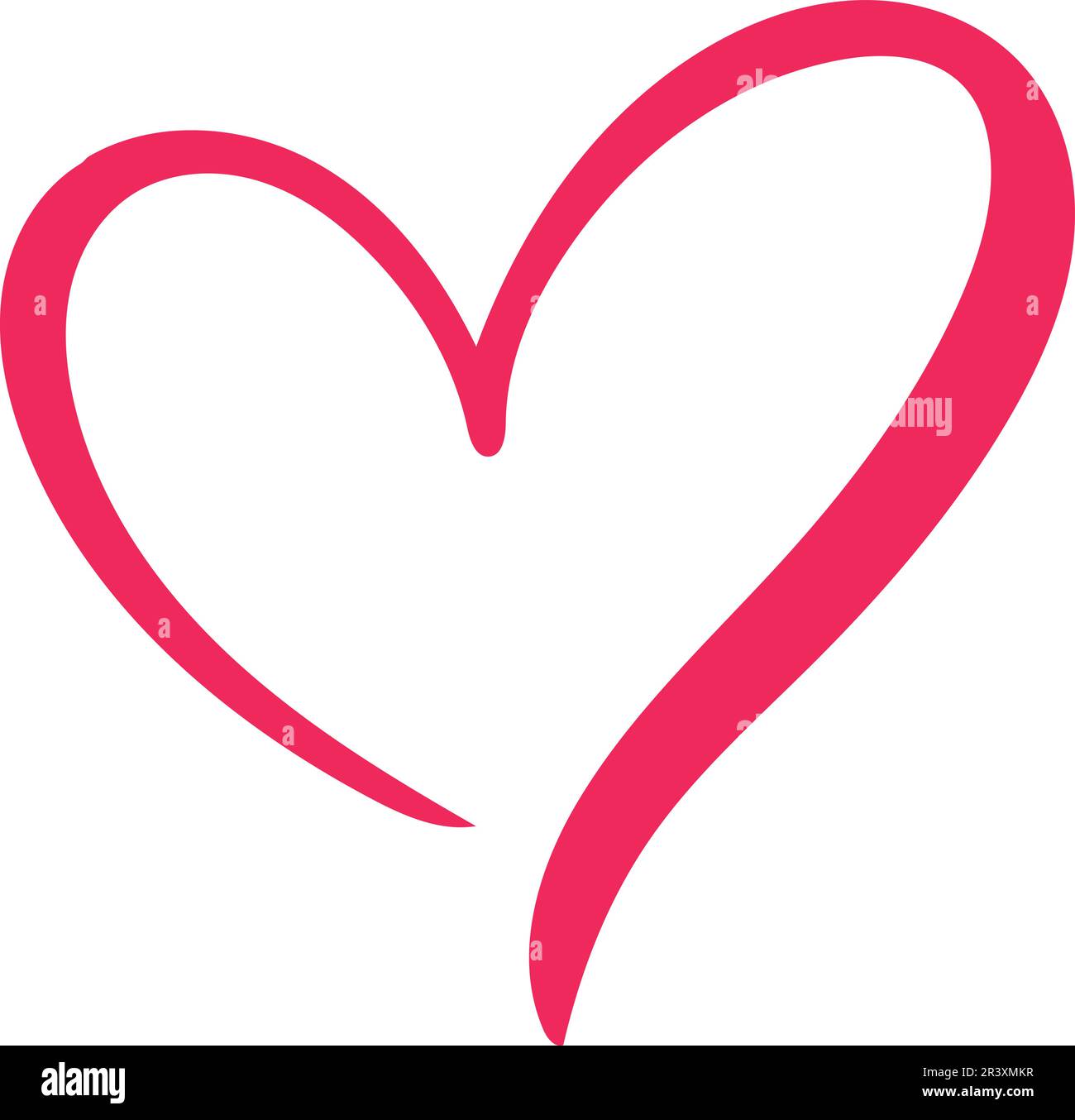 red pink heart vector design Stock Vector Image & Art - Alamy