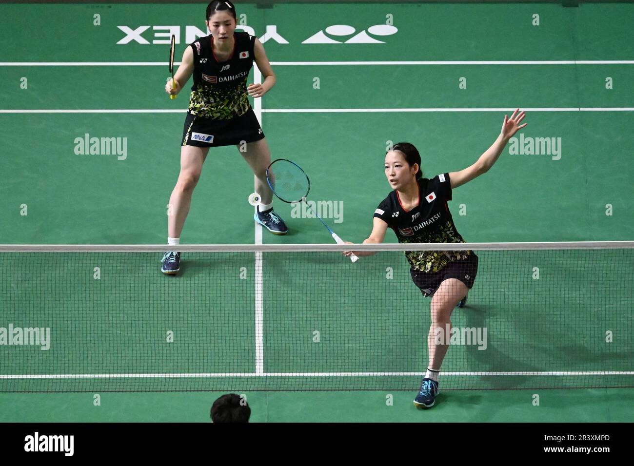 Kuala Lumpur, Malaysia. 25th May, 2023. Japan's Matsuyama Nami(R)/Shida Chiharu compete during ...