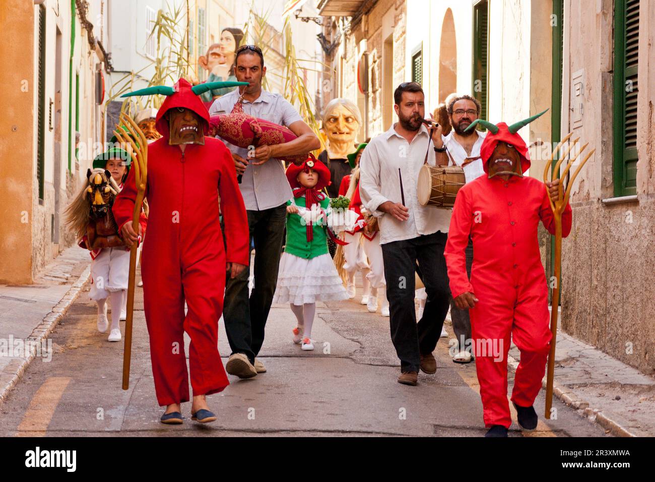 Spain ( Felanitx ) Balearic islands, Mallorca. The traditional dance of ...