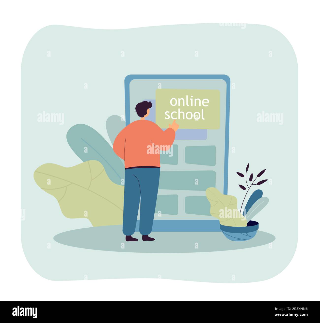 Mobile home in front Stock Vector Images - Alamy