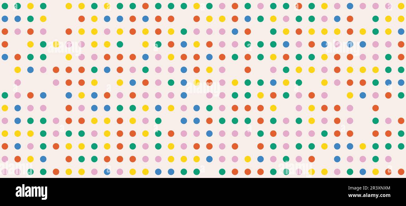 Festive abstract dotted background in rainbow colors. Cute colorful ...