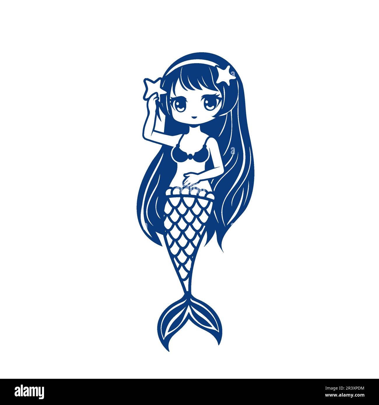 Little Mermaid Tail Drawing