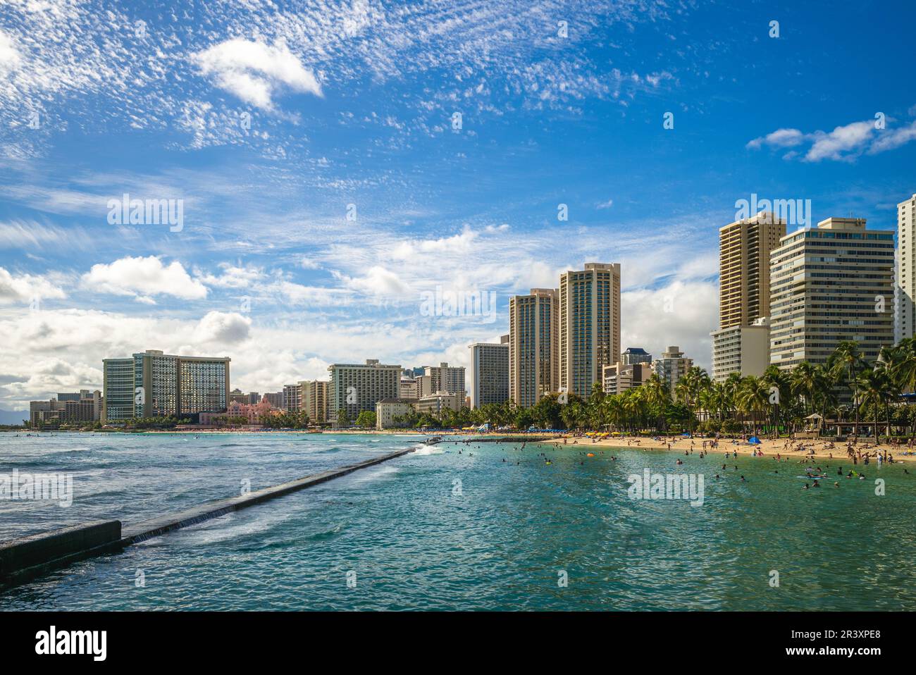 Aerial beach in oahu hawaii hi-res stock photography and images - Alamy