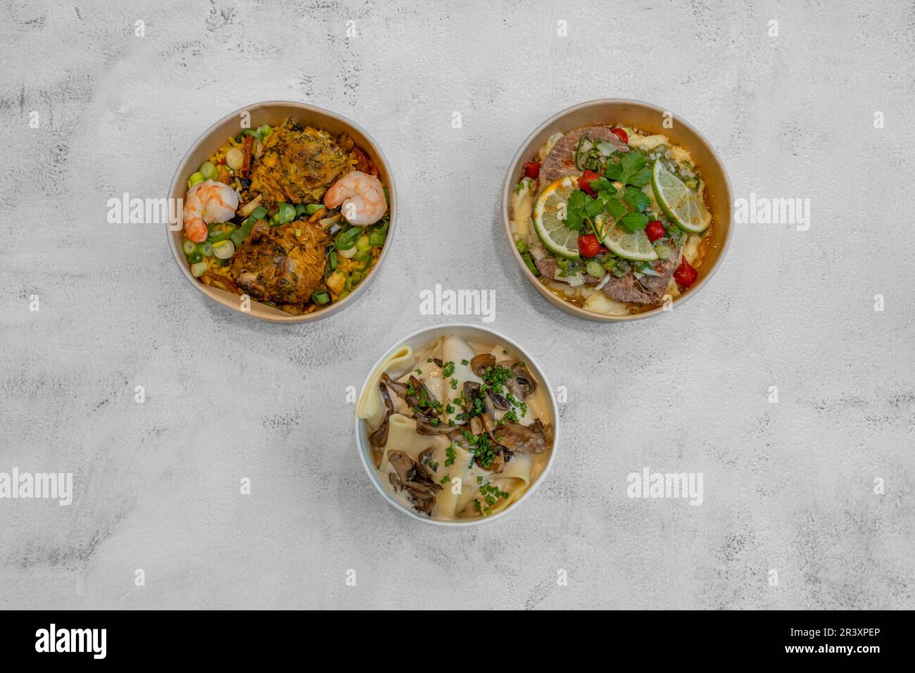 French culinary Still Life. Piece of Assortment of hot meat Stock Photo ...