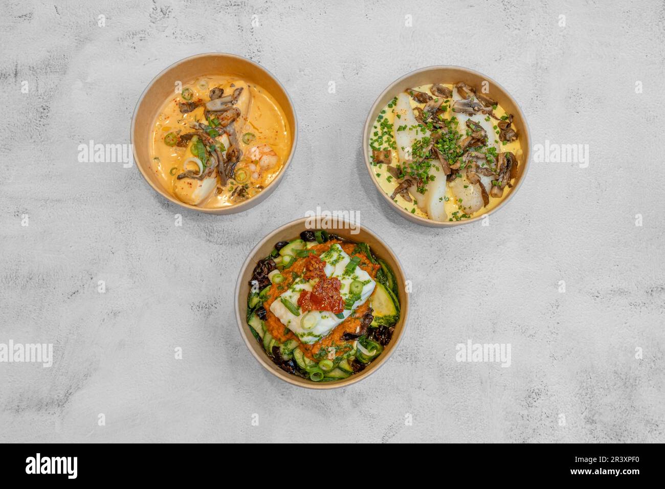 French culinary Still Life. Piece of Assortment of hot fish Stock Photo ...